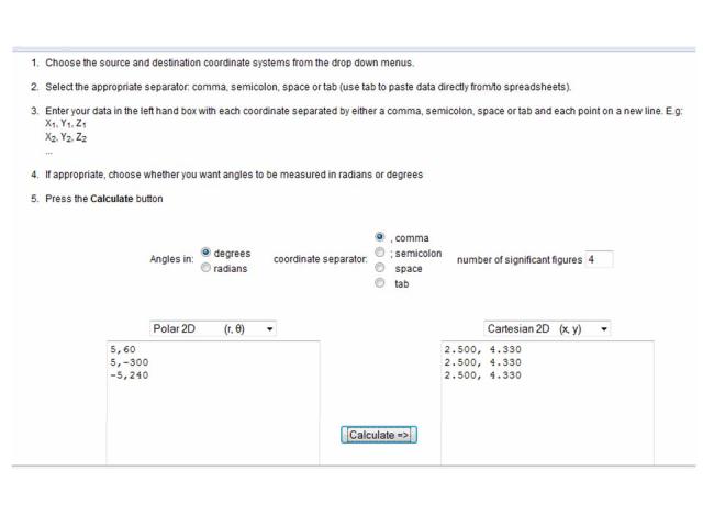 Lesson POLAR COORDINATES
